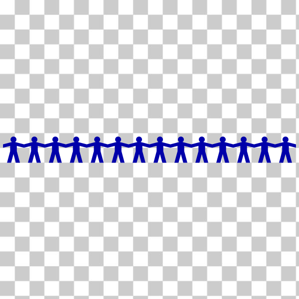 Free: SVG Paper people in row - nohat.cc