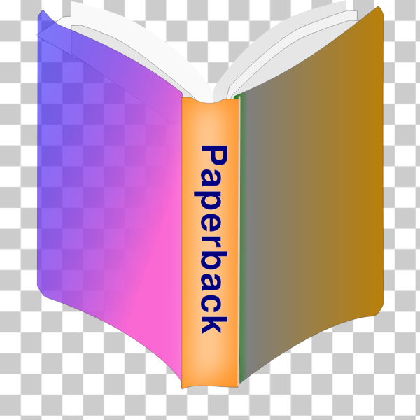 Free: SVG Paperback book icon vector image - nohat.cc