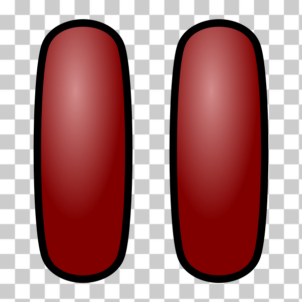 Free: SVG Pause Button red for media player - nohat.cc