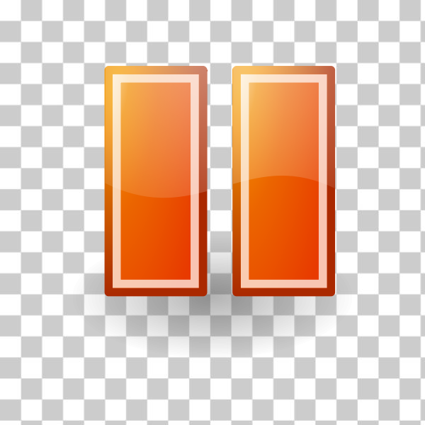Free: SVG Pause orange button - nohat.cc