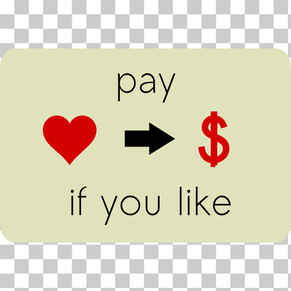 Free: SVG Pay if you like vector label - nohat.cc