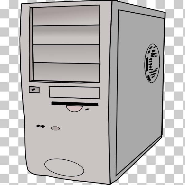 Free: SVG PC case vector clip art - nohat.cc