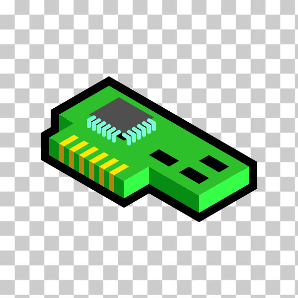 Free: SVG PC network card icon vector clip art - nohat.cc