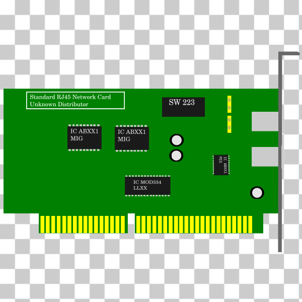 Free: SVG PCI internal network card vector graphics - nohat.cc