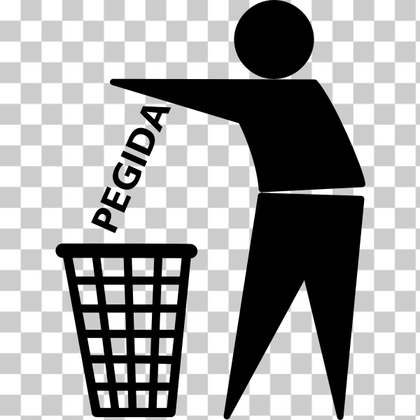 Free: SVG PEGIDA in the Trash - nohat.cc