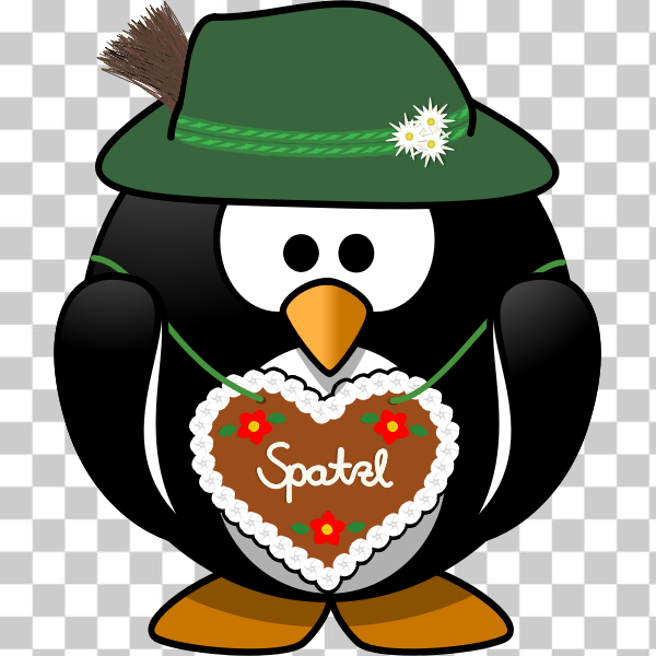 Free: SVG Penguin from the Alps vector clip art - nohat.cc