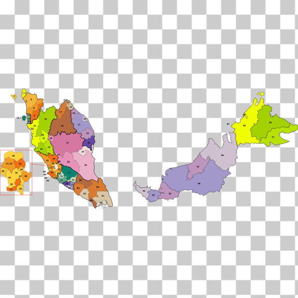 Free: SVG peninsular malaysia postcode map - nohat.cc