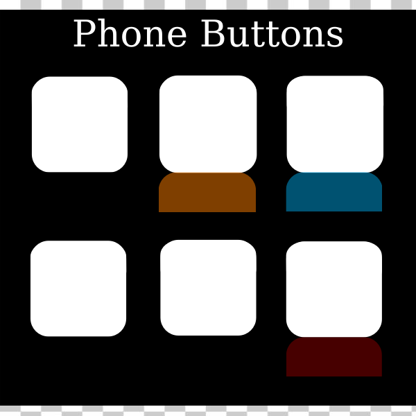 Free: SVG Phone buttons vector drawing - nohat.cc