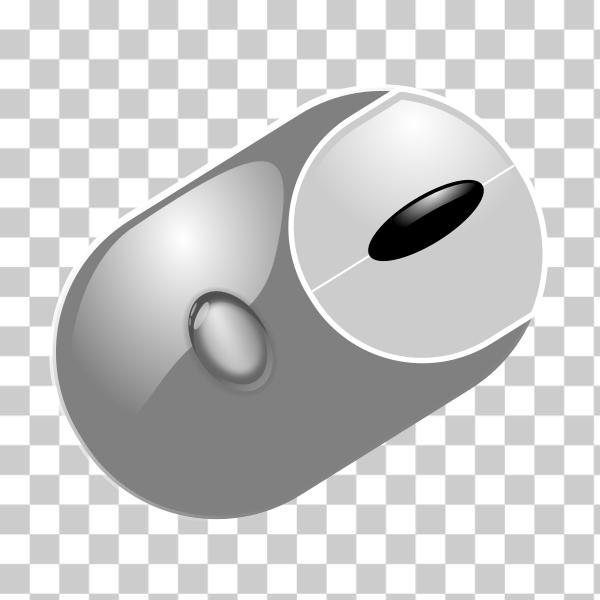 Free: SVG Photorealistic grayscale computer mouse vector clip art ...