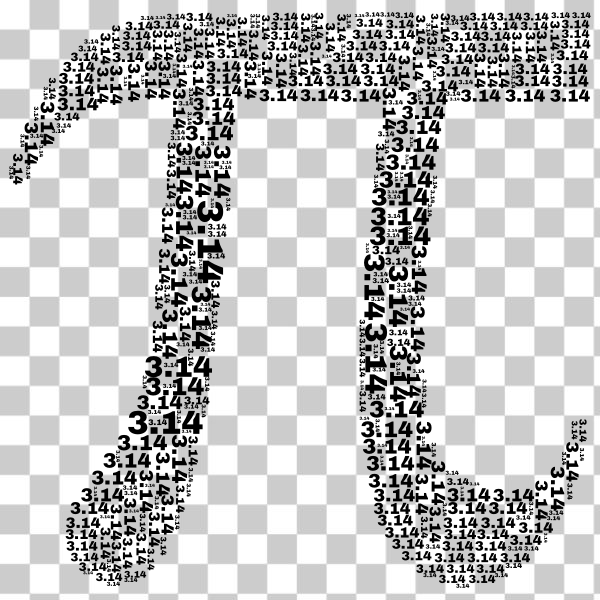Free: SVG Pi number with digits - nohat.cc
