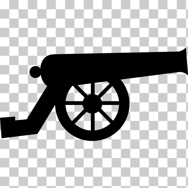 Free: SVG Pictogram for old type cannon vector image - nohat.cc