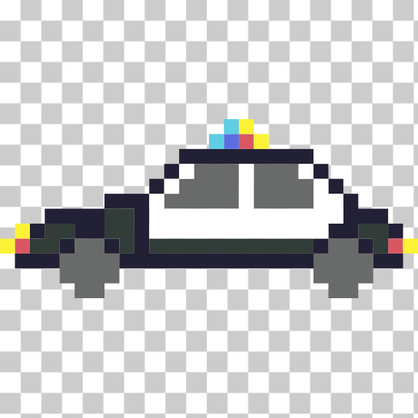 Free: SVG Pixel art police car - nohat.cc