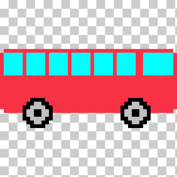 Free: SVG Pixel bus - nohat.cc