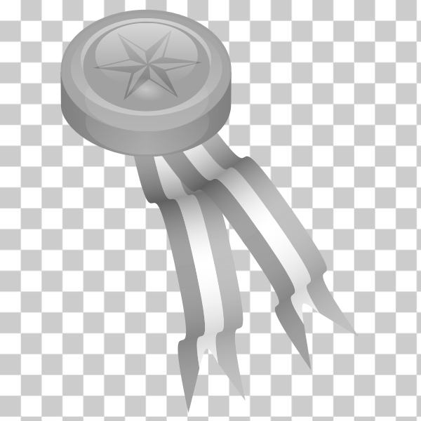 Free: SVG Platinum medallion with ribbons vector illustration graphics ...