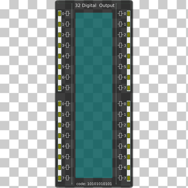 Free: SVG PLC 32 digital output card vector image - nohat.cc