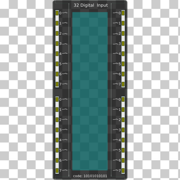 Free: SVG PLC digital input card vector graphics - nohat.cc