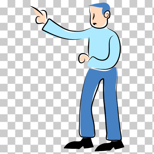 Free: SVG Pointing man drawing - nohat.cc