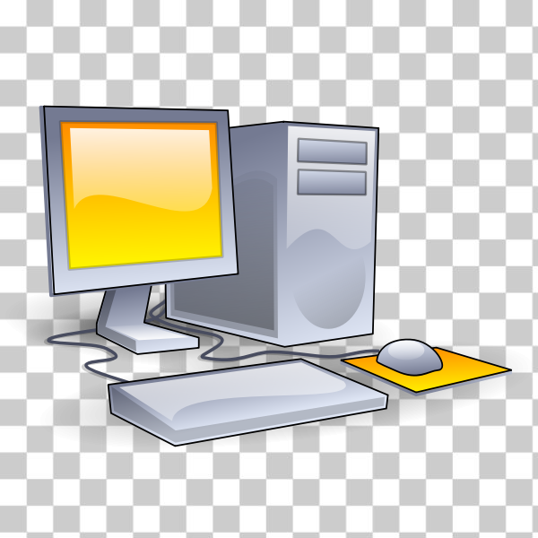 Free: SVG Pony desktop computer configuration vector clip art - nohat.cc