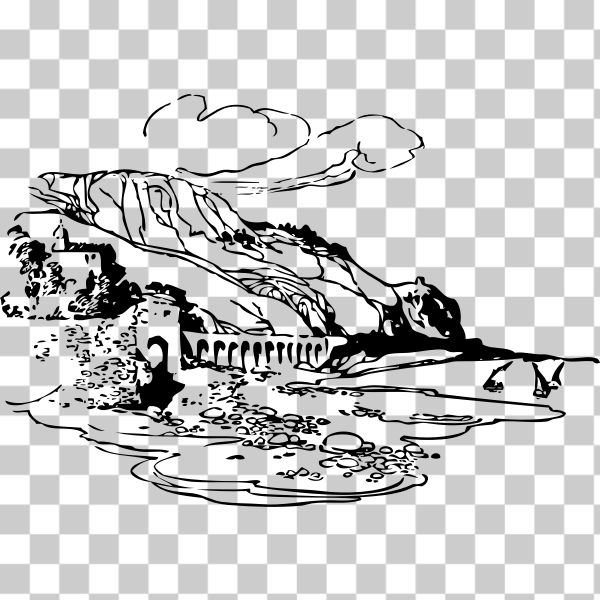 Free: SVG Port St Louis scenery vector drawing - nohat.cc