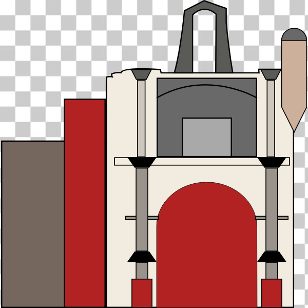Free: SVG Porta de Santiago vector image - nohat.cc