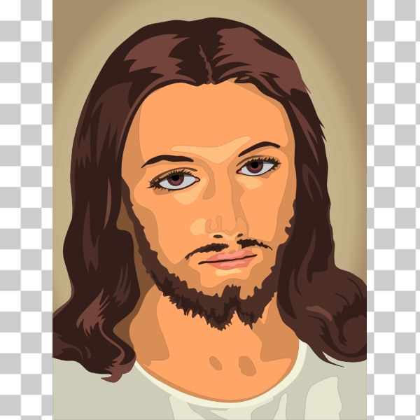 Free: SVG Portrait of Jesus Christ - nohat.cc