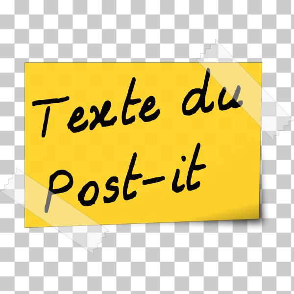 Free: SVG Post-it note vector image - nohat.cc