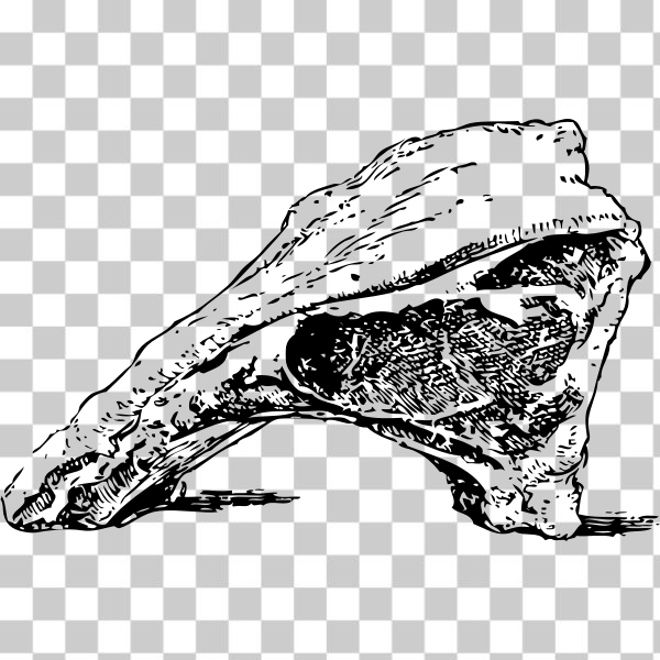 Free: SVG Prime ribs of beef vector drawing - nohat.cc