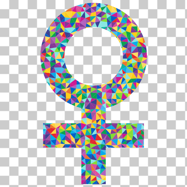 Free: SVG Prismatic Female Sign - nohat.cc