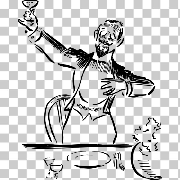 Free: SVG Proposing a toast - nohat.cc