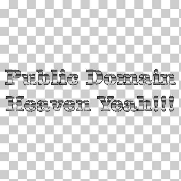 Free: SVG Public Domain Heaven yeah typography - nohat.cc