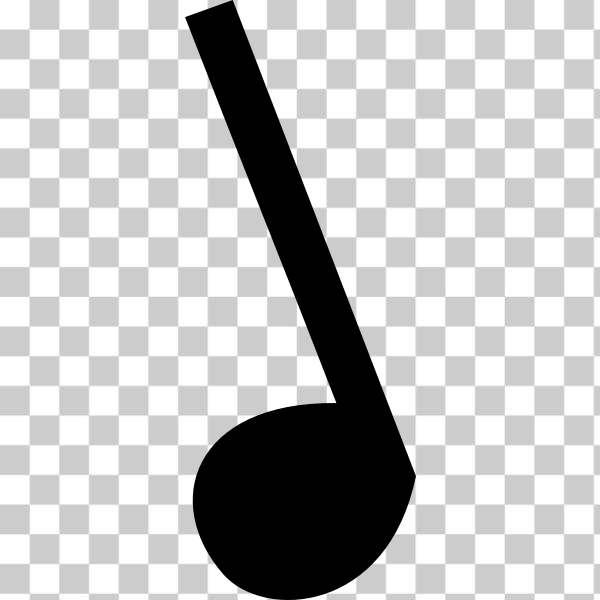 Free: SVG Quarter musical note vector image - nohat.cc