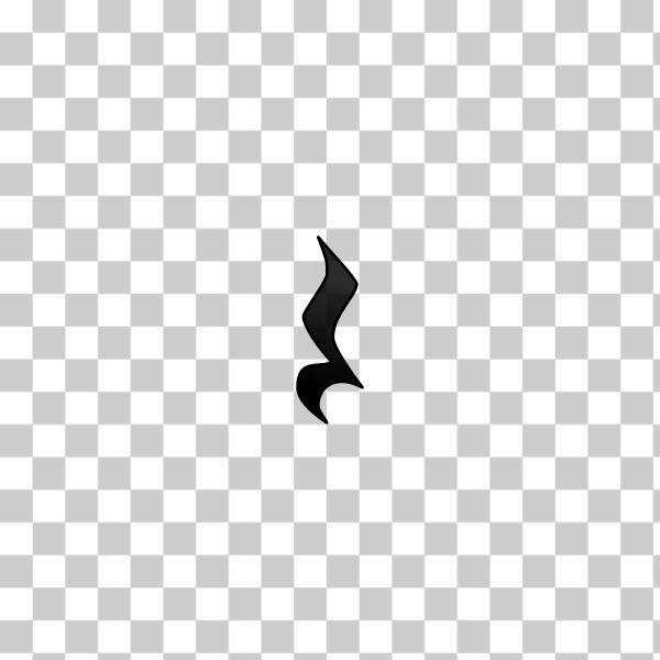 Free: SVG Quarter rest musical note vector image - nohat.cc