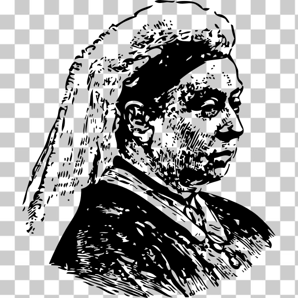 Free: SVG Queen Victoria profile vector image - nohat.cc