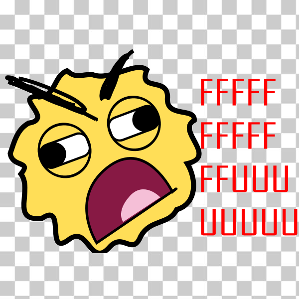 Free: SVG Rage emoticon - nohat.cc