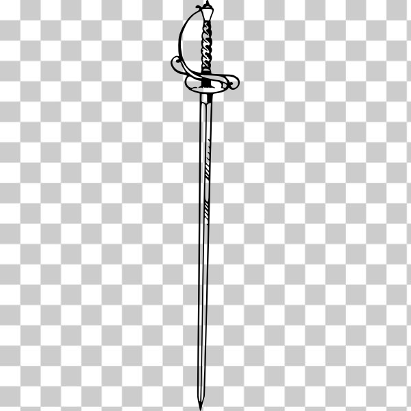 Free: SVG Rapier vector image - nohat.cc