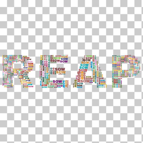 Free: SVG Reap Sow colour word cloud - nohat.cc