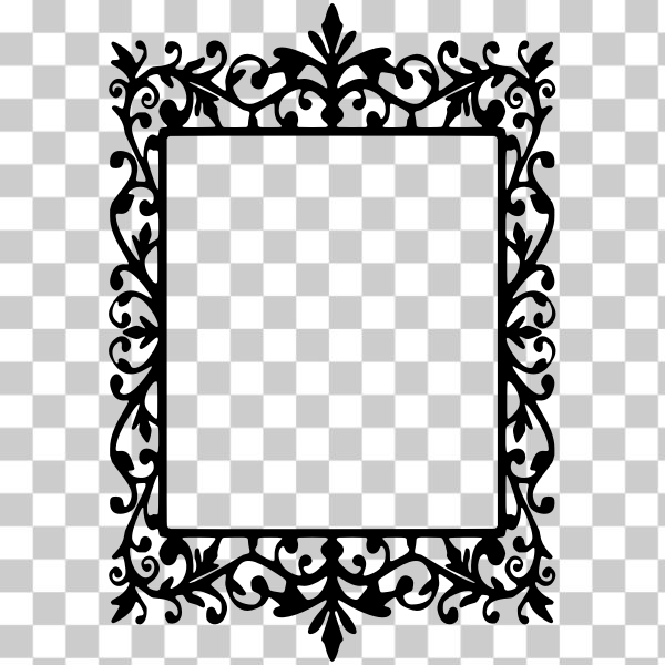 Free: SVG Rectangular Frame square black - nohat.cc