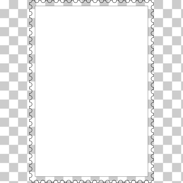 Free: SVG Rectangular stamp frame with inner frame vector graphics ...