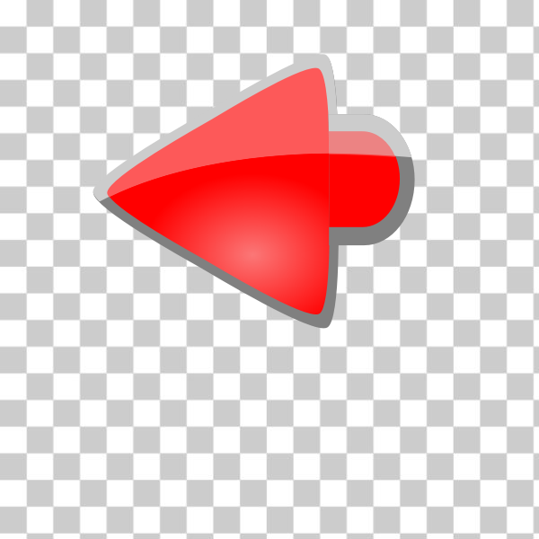 Free: SVG Red arrow pointing left - nohat.cc