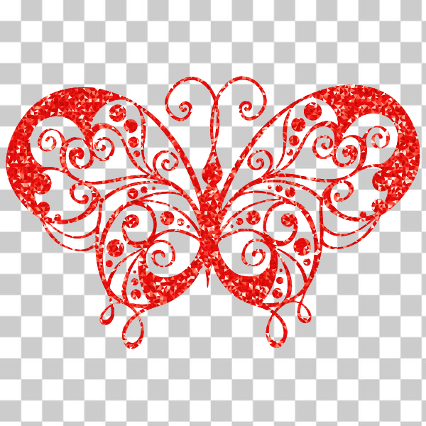 Free: SVG Red diamond butterfly - nohat.cc