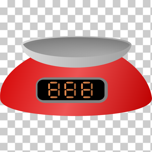 Free: SVG red digital scale with platter - nohat.cc