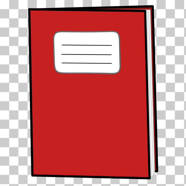 Free: SVG Red exercise book vector drawing - nohat.cc