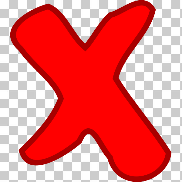 Free: SVG red not OK failure symbol - nohat.cc