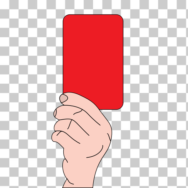 Free: SVG Referee showing red card vector drawing - nohat.cc