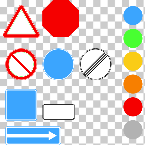 Free: SVG Road signs set - nohat.cc