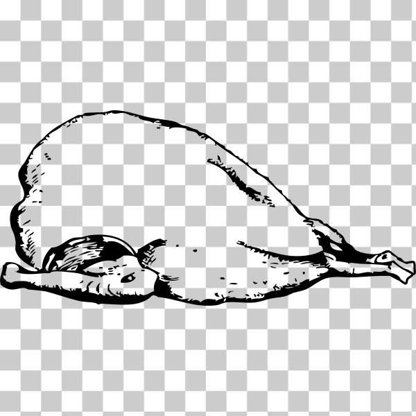 Free: SVG Roast fowl vector image - nohat.cc