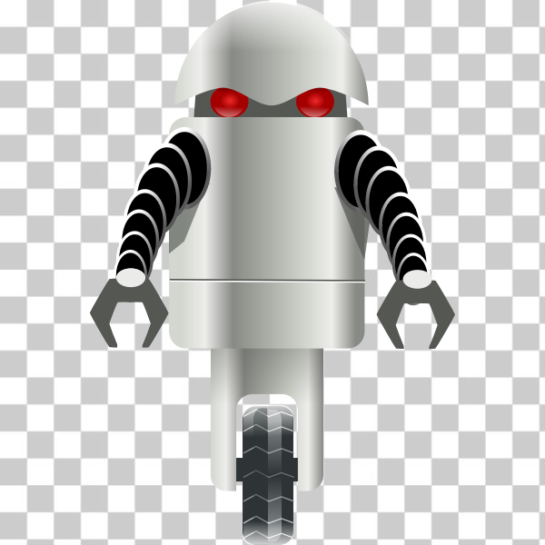 Free: SVG Robot on wheel vector graphics - nohat.cc