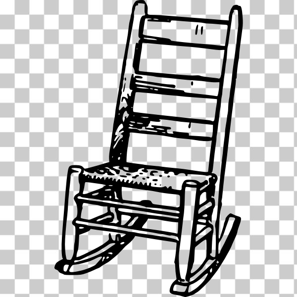 Free: SVG Rocking chair vector image - nohat.cc