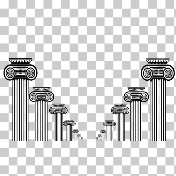 Free: SVG Roman columns corridor vector graphics - nohat.cc