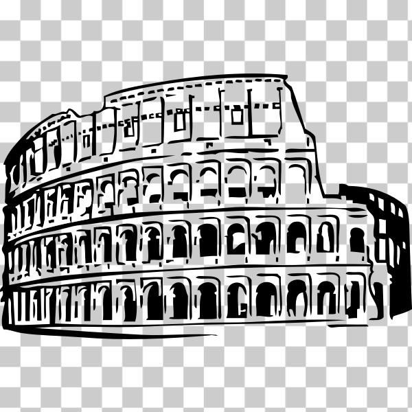 Free: SVG Rome Coliseum vector clip art - nohat.cc